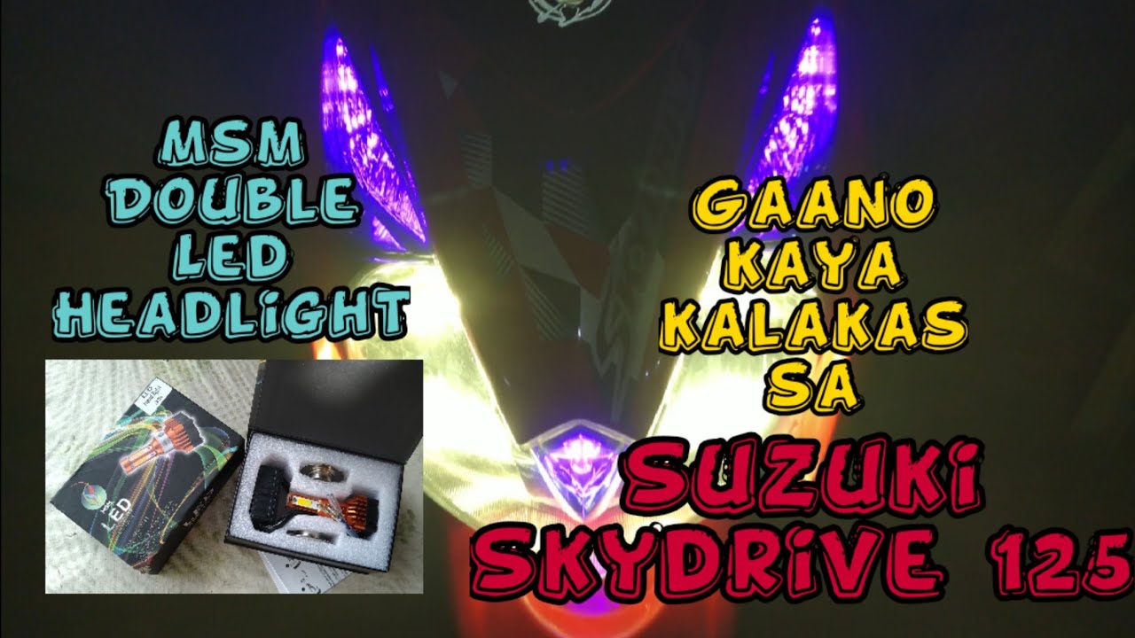 Suzuki Skydrive 125 Msm Double Led Headlight Installation | Suzuki ...