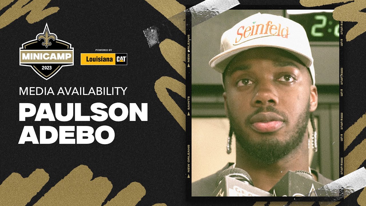 Paulson Adebo talks Saints Defense | Saints Minicamp 6/13/2023 - YouTube
