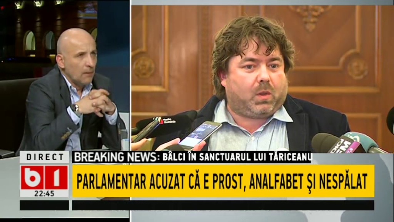 TALK B1 - PARLAMENTAR ACUZAT CA ESTE PROST, ANALFABET SI NESPALAT - YouTube