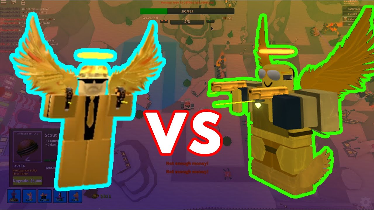 Golden Scout Vs. Golden Scout [Tower Battles x Tower Defense Simulator ...