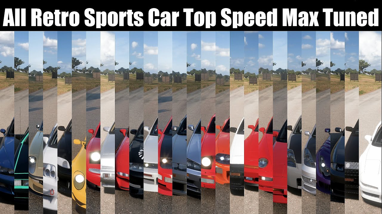 FH5 || All Retro Sports Car Top Speed Max Tuned || Forza Horizon 5 Top ...