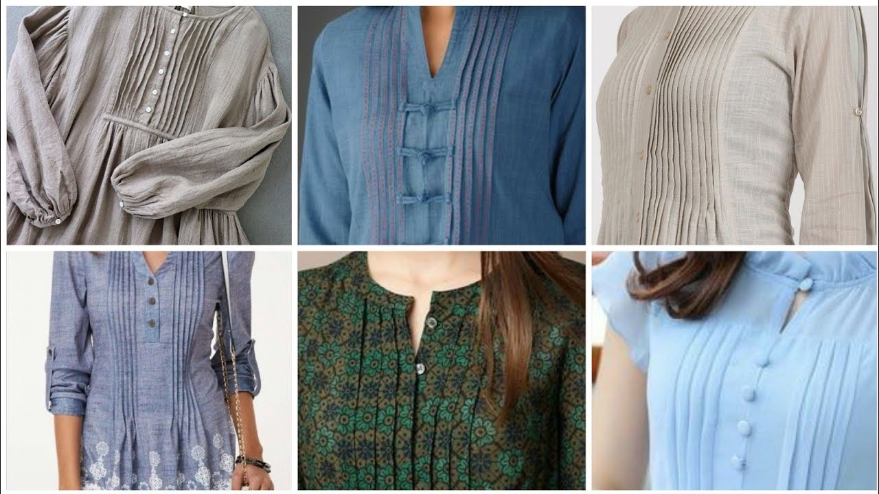 Most trending & demanding fashion ideas of pleated neckline with plates ...