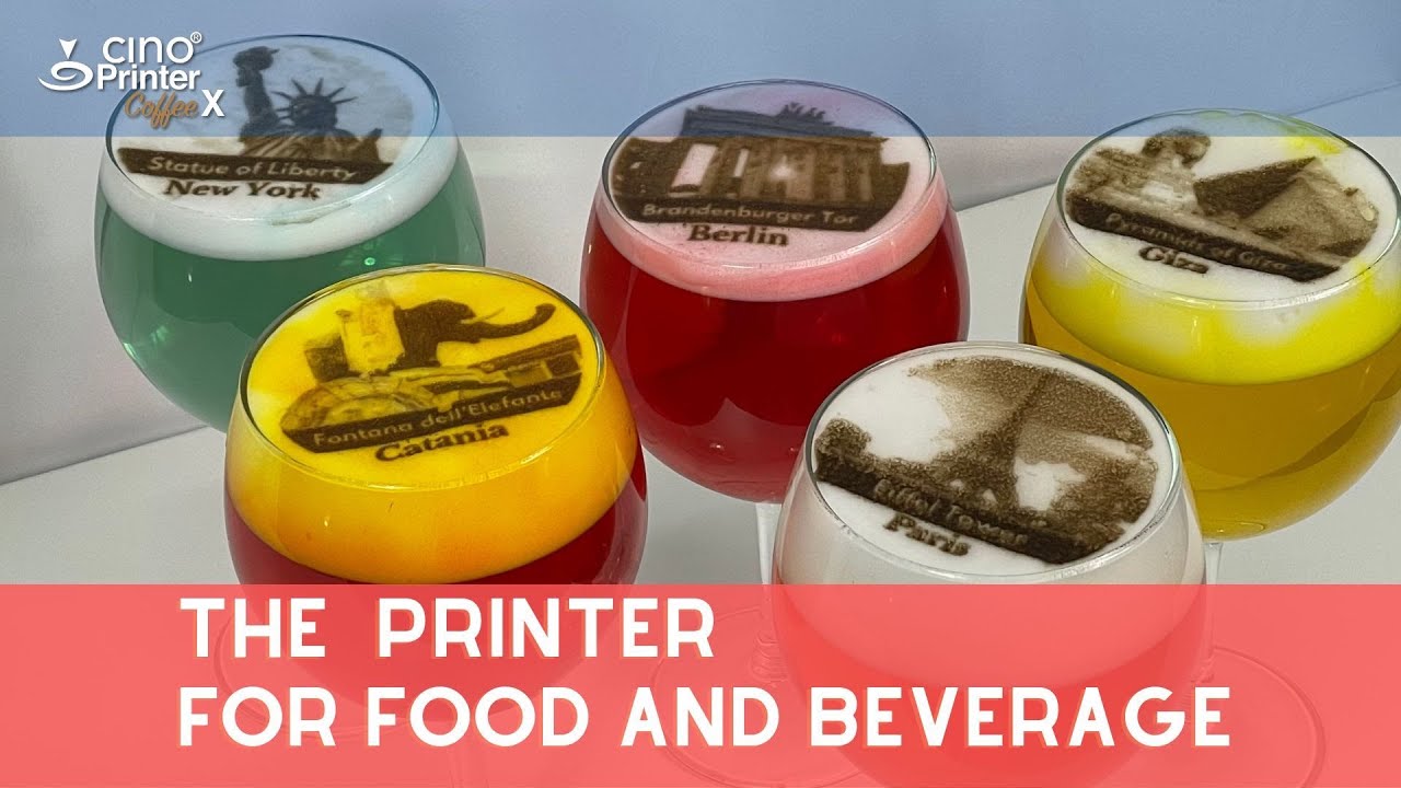 🍸CINO PRINTER X - The Best Printer for Food and Beverage - YouTube