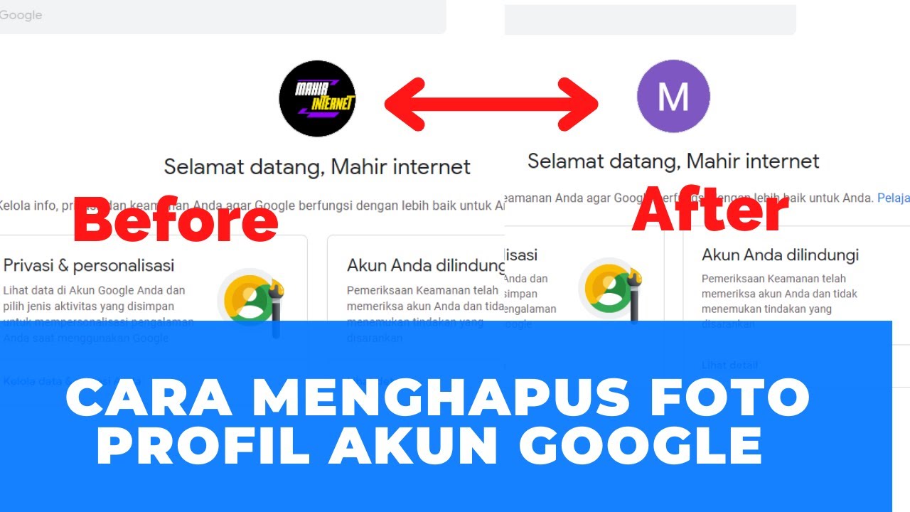 🔴 CARA MENGHAPUS FOTO PROFIL AKUN GOOGLE – CARA MUDAH MENGGANTI FOTO ...