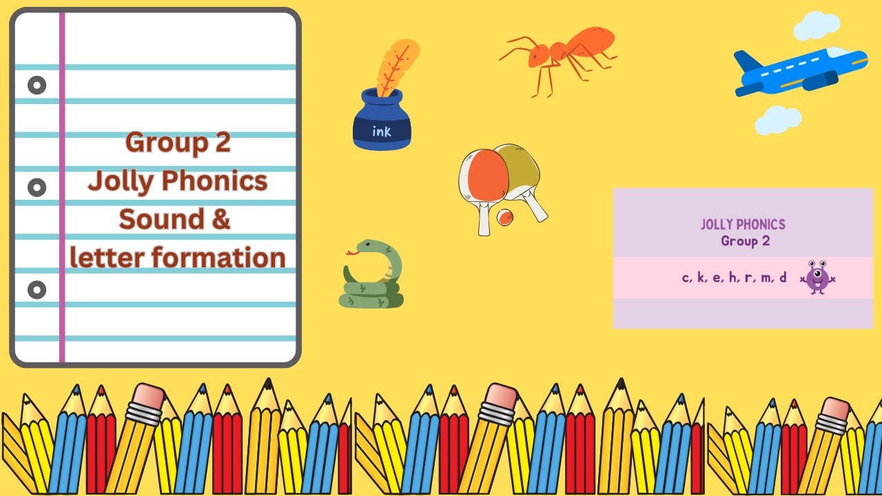 Jolly Phonics Group 2 Letter Formation and Sounds||C,K,E,D,M,H,R Sound# ...