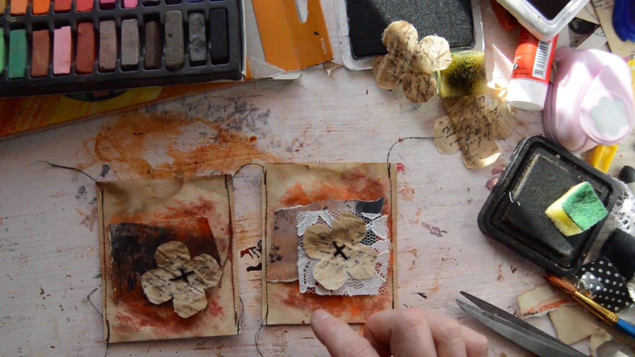 Tutorial- decorating coin pockets.... - YouTube