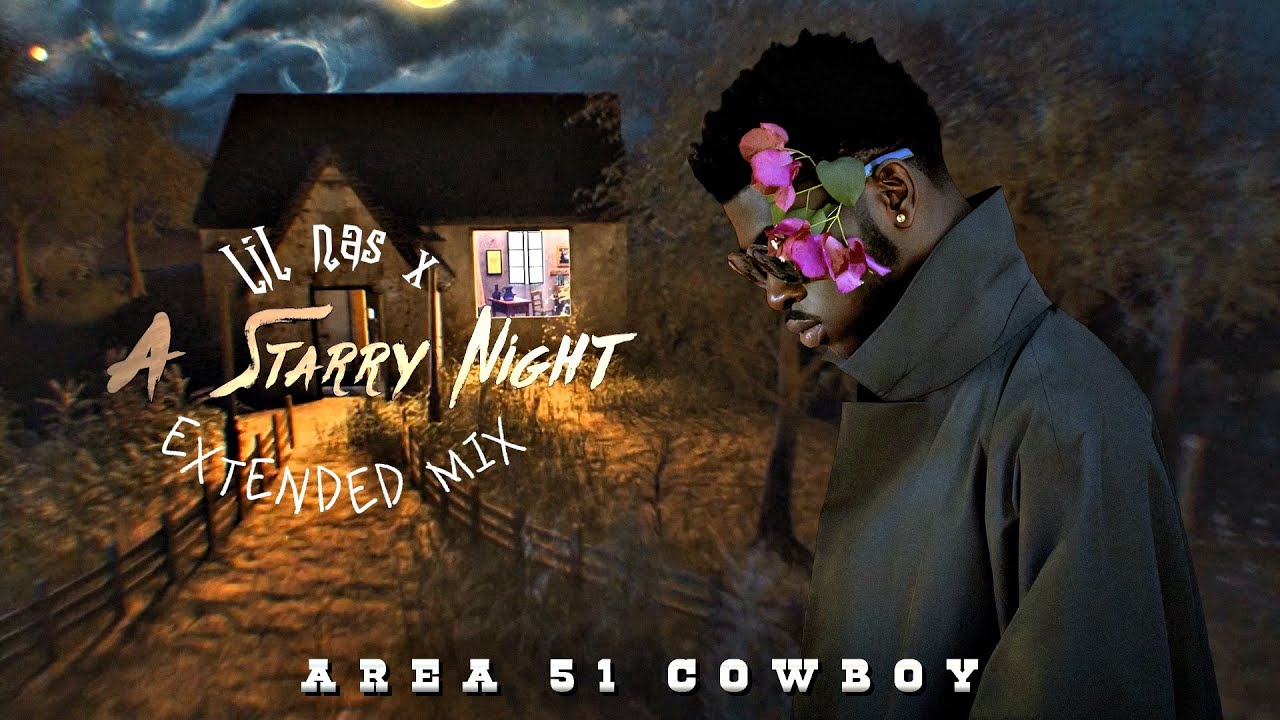 🌜 A STARRY NIGHT | Lil Nas X (Extended Mix) [With Lyrics CC] - YouTube