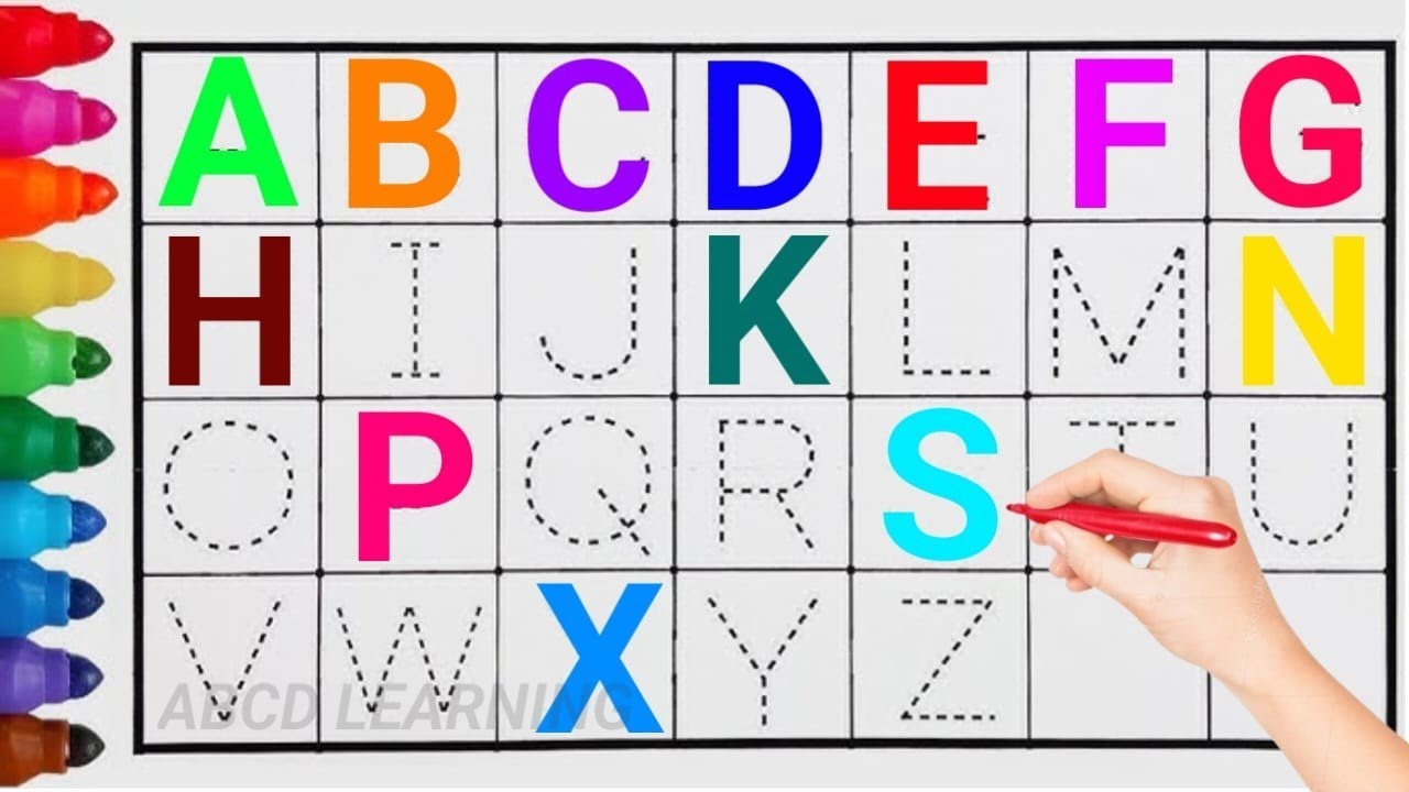 ABC for kids |Alphabet writing for kids |A to Z |write the alphabet ...