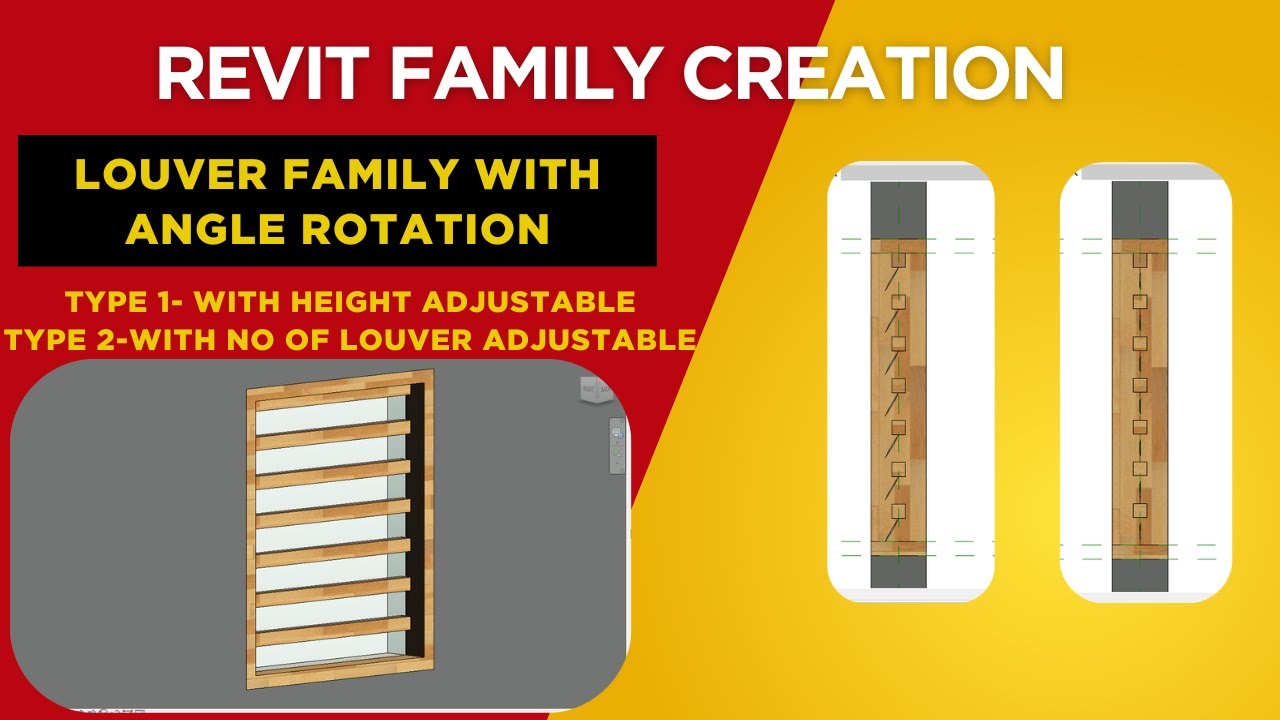 Revit Tutorial: Create a Custom Parametric Louvered Window Family Part ...