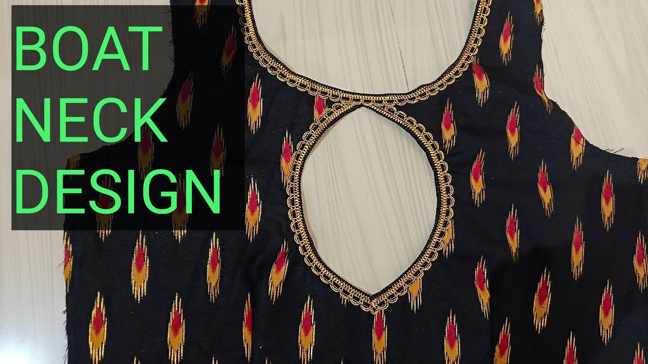 Back boat neck and front prince cut blouse design cutting &stitching ...