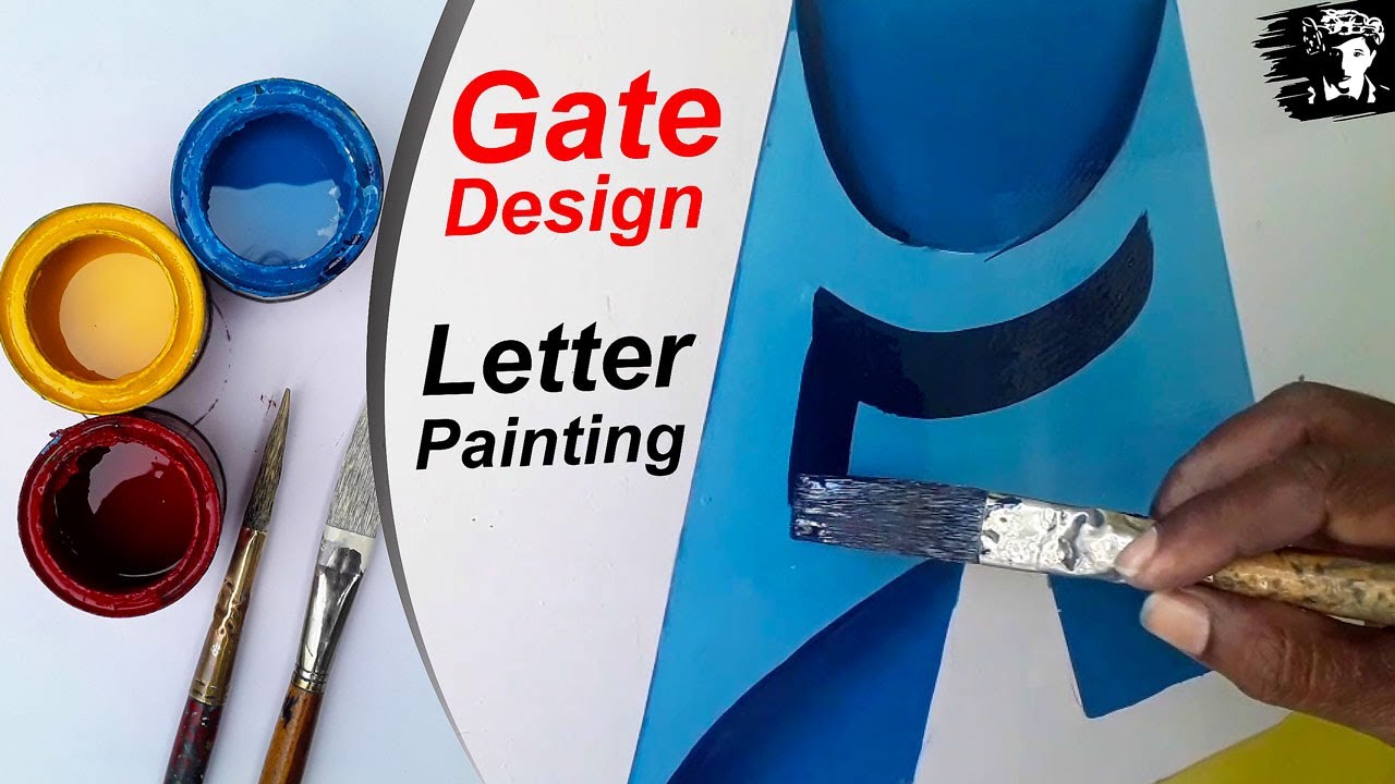Gate Design Signboard Painting 3D Letter Writing in English - key of ...