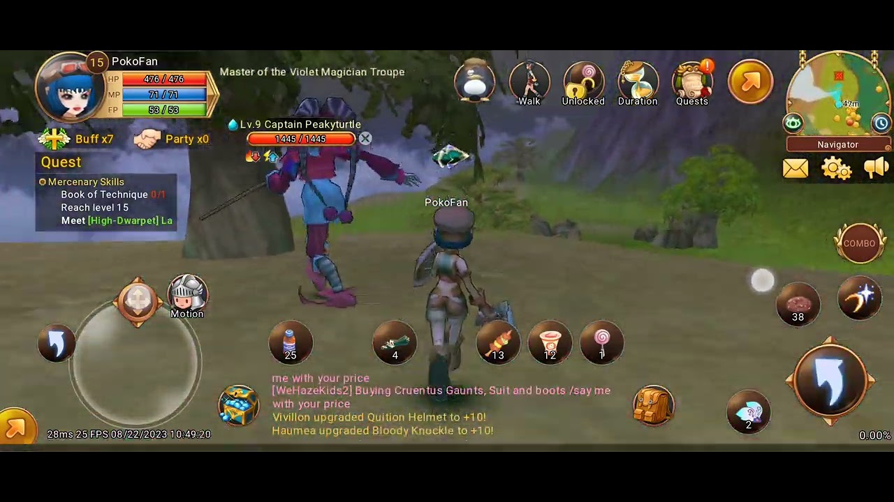 15 Mercenary Skills《Flyff Universe》PK Event Server. - YouTube