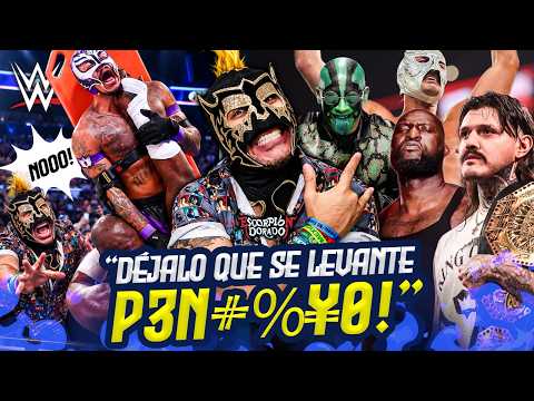 Suelto en la TRIPLEMANIA de Las Vegas defendiendo a Rey Mysterio de Dominik Mysterio y de un gigante