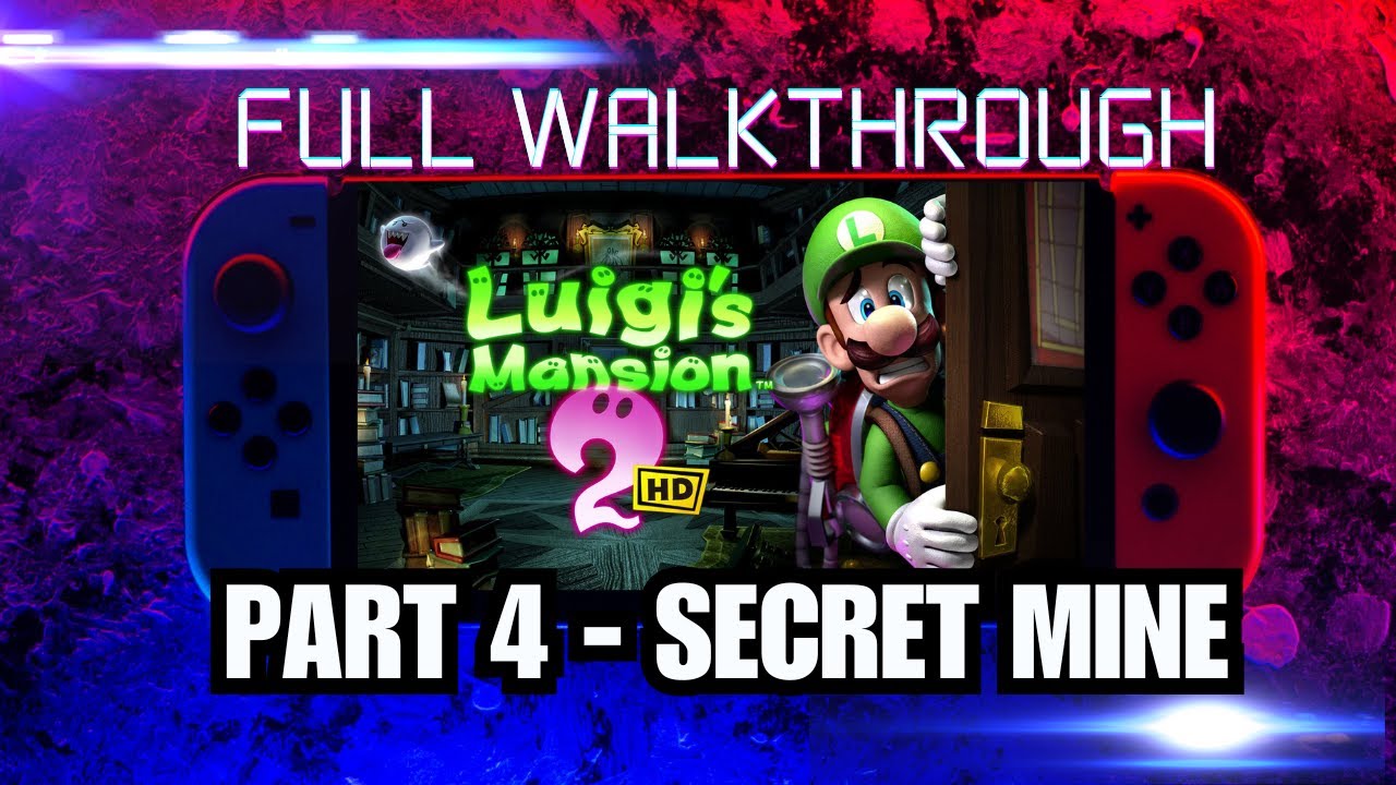 LUIGIS MANSION 2 HD - SECRET MINE! 100% COMPLETE - YouTube