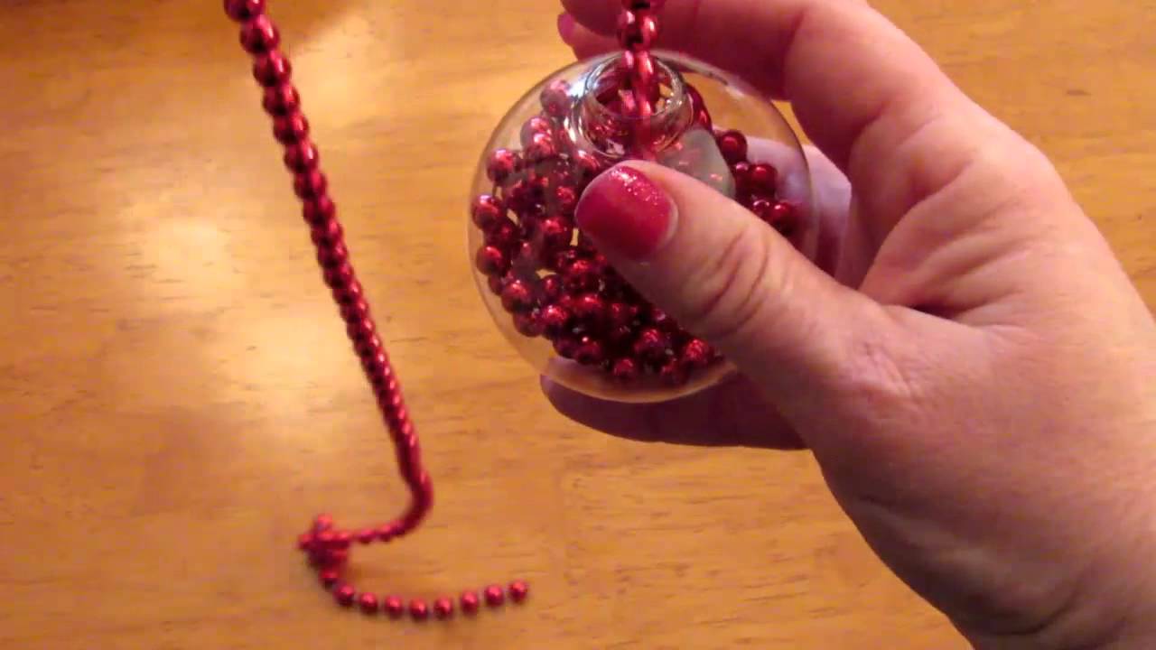 Very Easy BEADED CHRISTMAS ORNAMENT Tutorial #withcaptions - YouTube