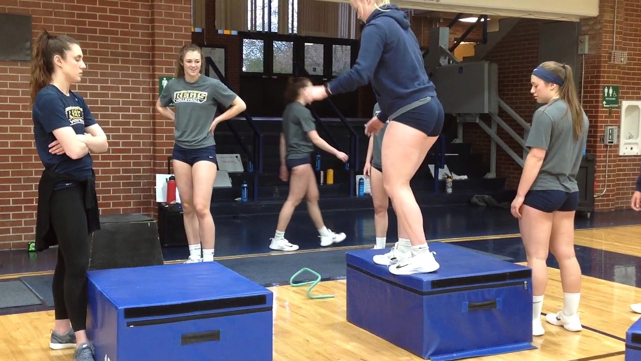 Lateral single leg jumps on box - YouTube