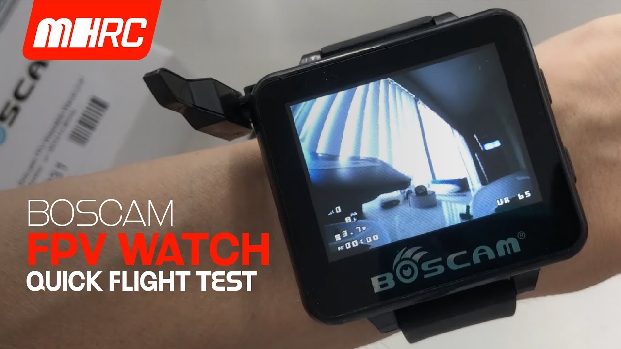 Boscam 2.6" FPV Watch Quick Test - YouTube