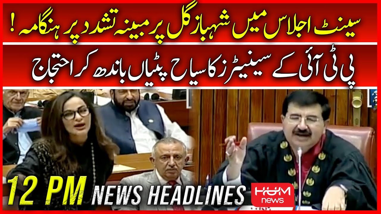 HUM News 12 PM Headlines | 19 Aug | Senate Session | PTI Senators ...