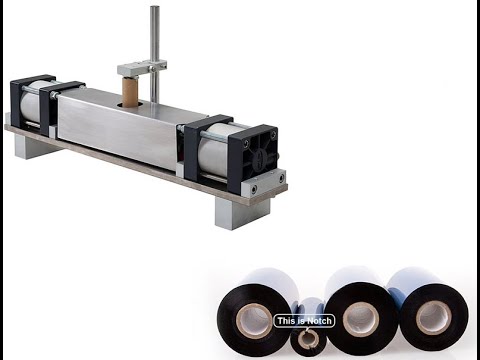 Paper Core Notch Cutting Machine Slit 1 Inch Paper Core - YouTube