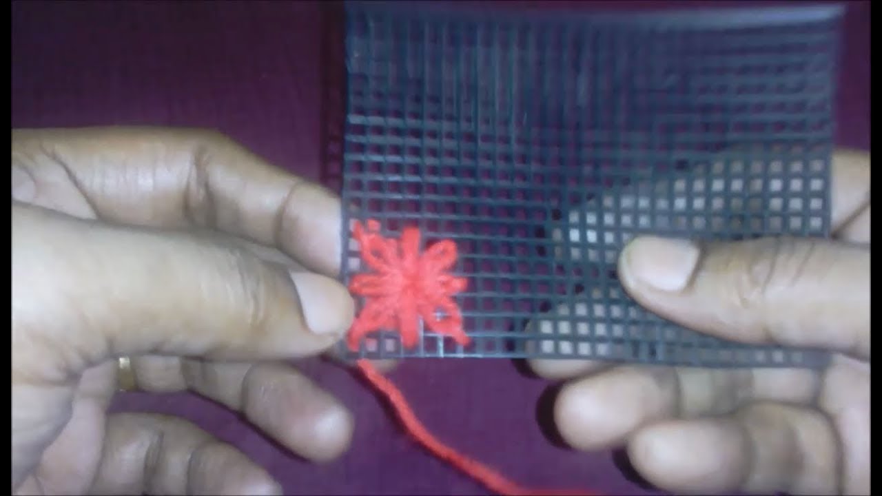 plastic canvas stitch design 26 - YouTube