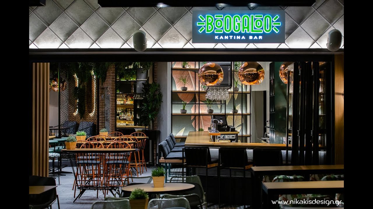 Boogaloo kantina bar nikakis interior designer - YouTube
