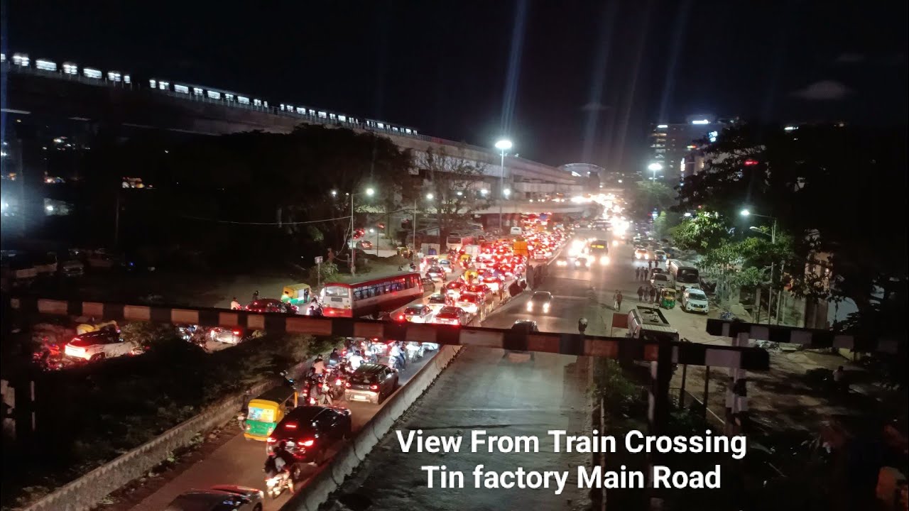 View From Train Crossing Tin factory Main Road #omr #trainview # ...