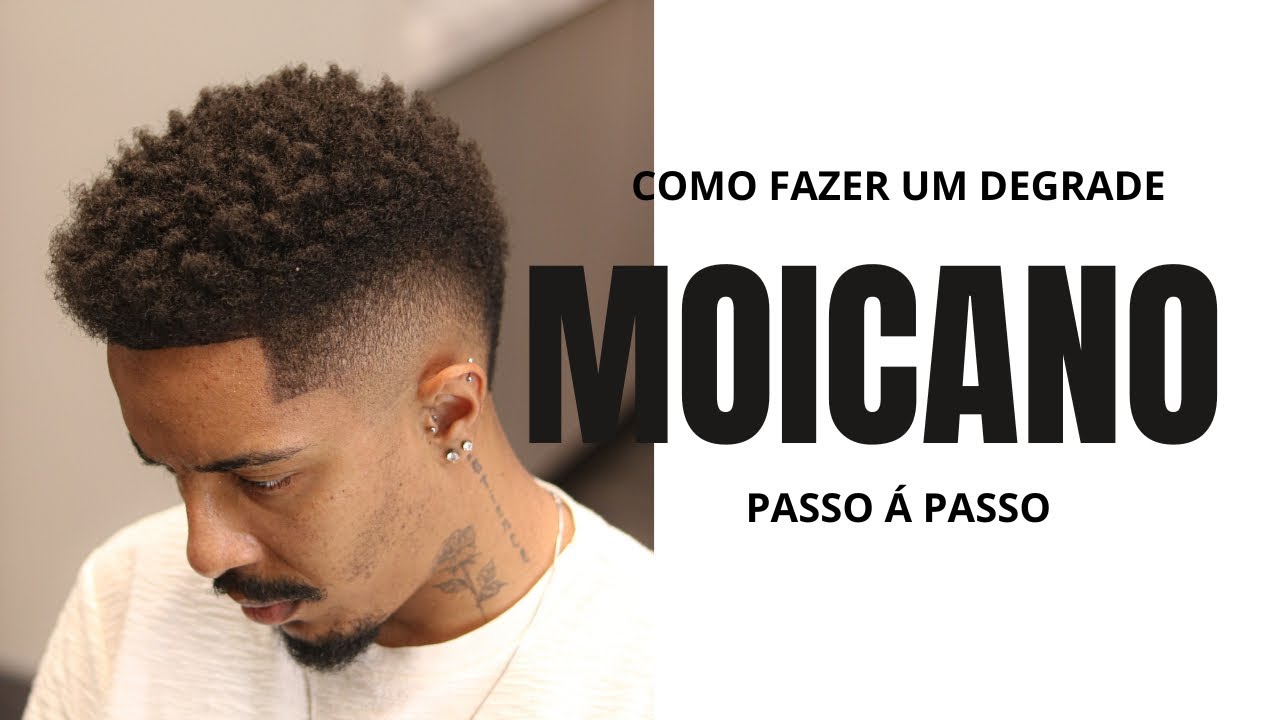 Moicano em cabelo afro - Passo a Passo rápido e prático! - YouTube