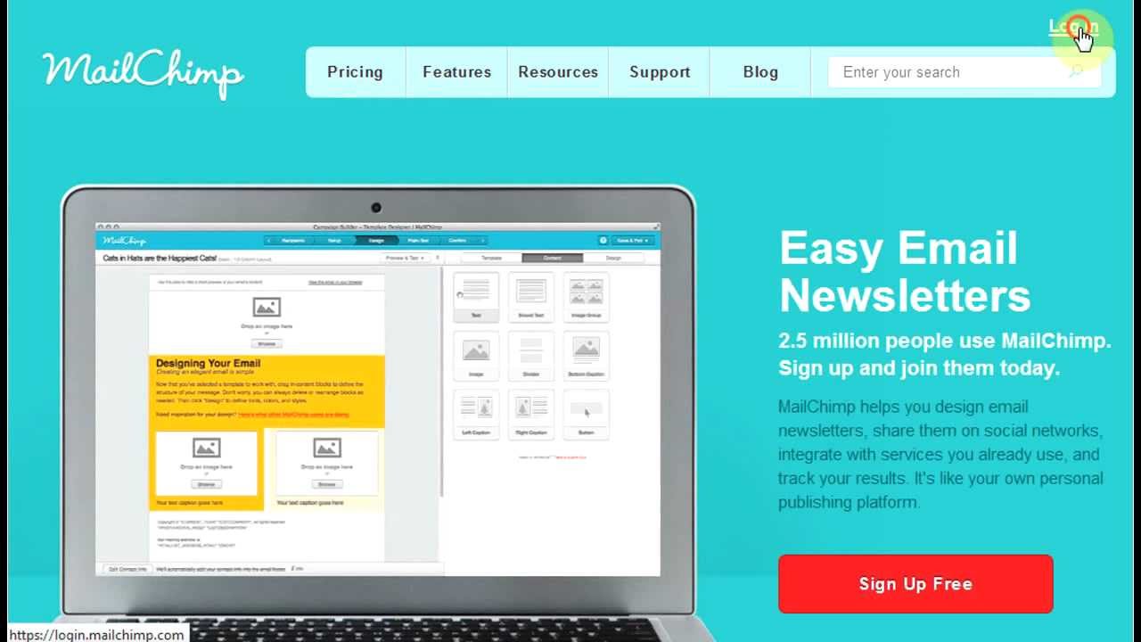 How to get started with MailChimp - Creating an Account - YouTube