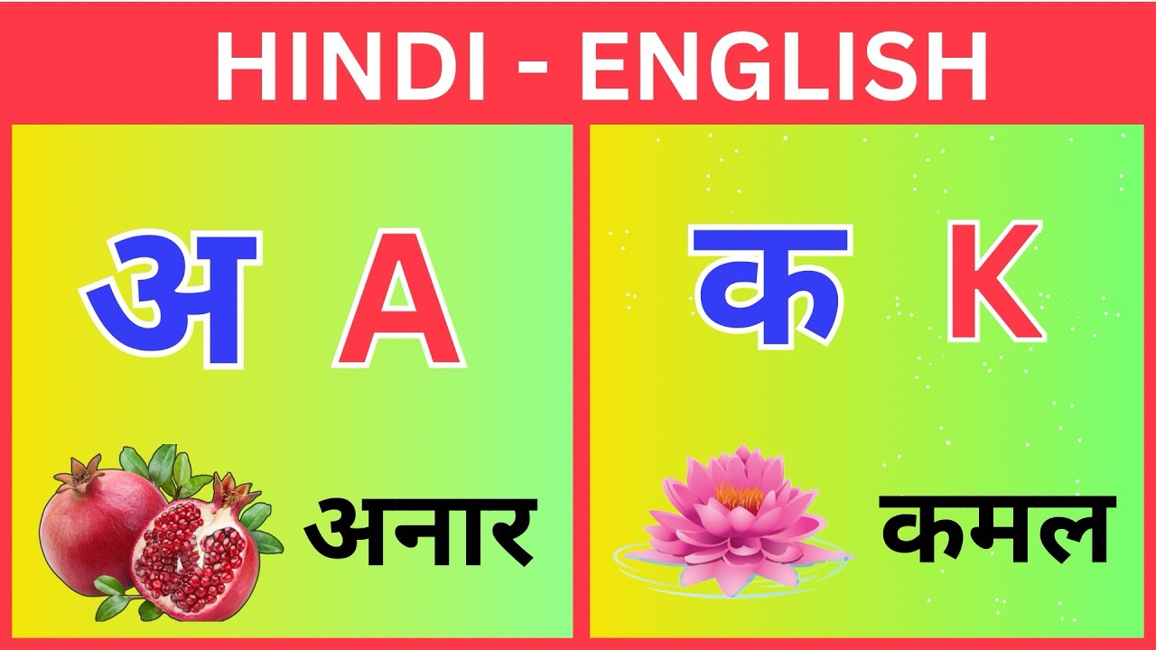 Learn Hindi Alphabet | हिन्दी वर्णमाला | Hindi varnamala pronunciation ...
