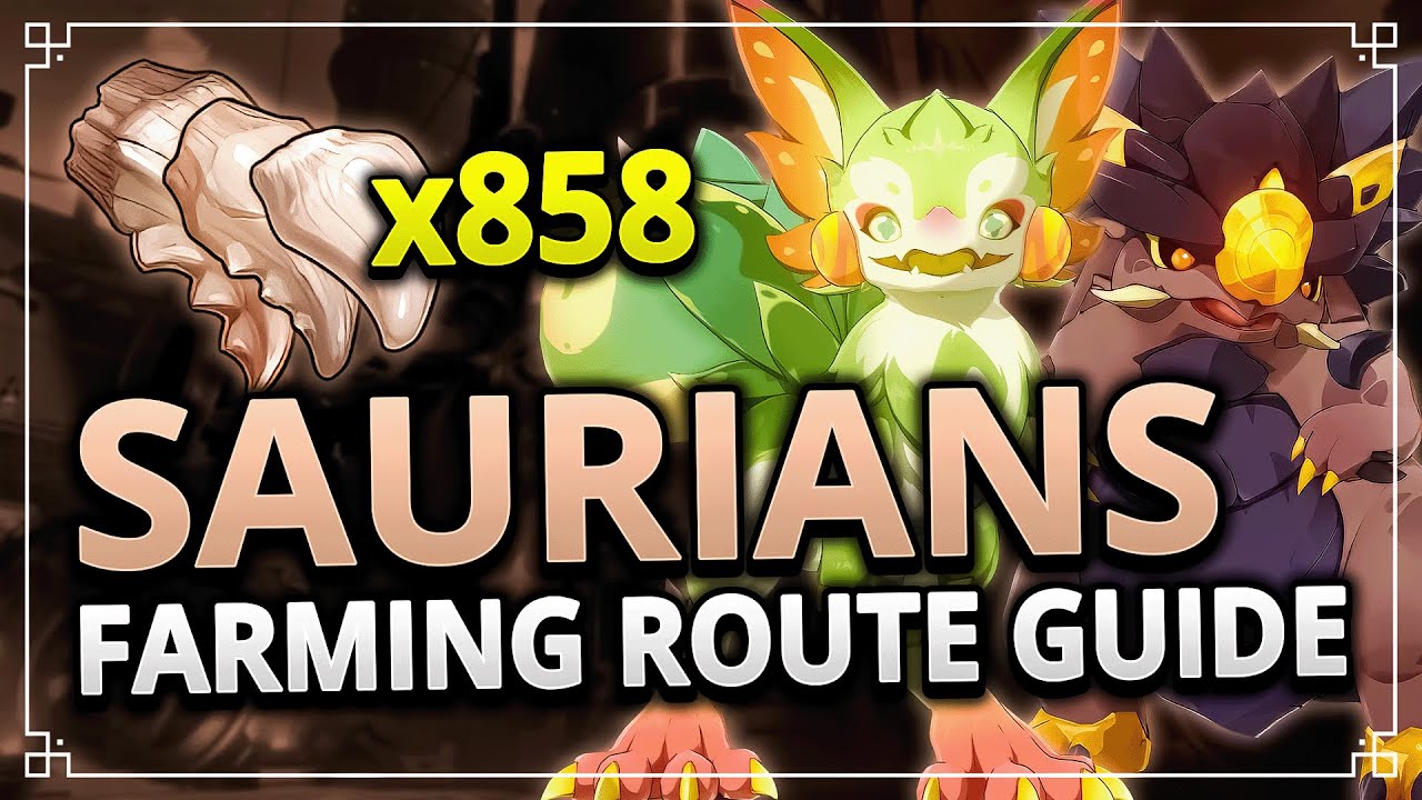 Natlan Saurians All Locations Farming Route Guide | Genshin Impact 5.0 ...
