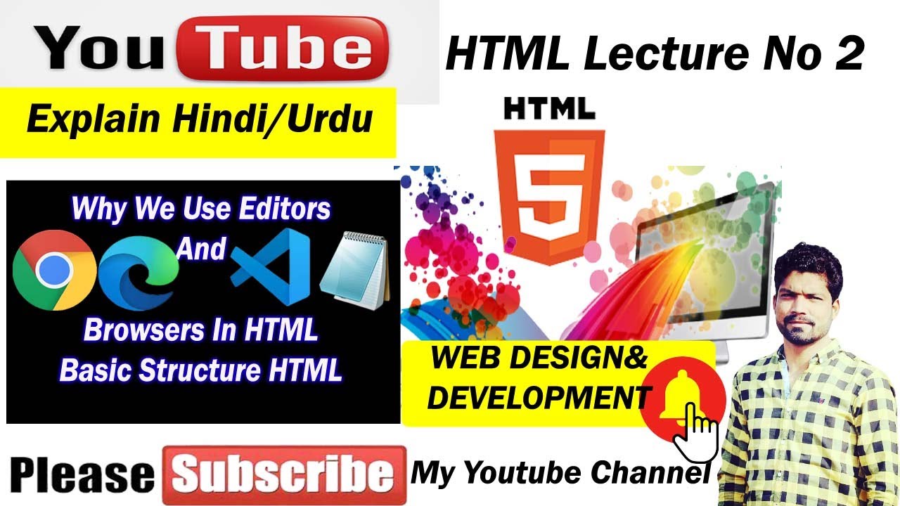 HTML Tutorial in Hindi | HTML lecture Number 2 For Beginners to ...