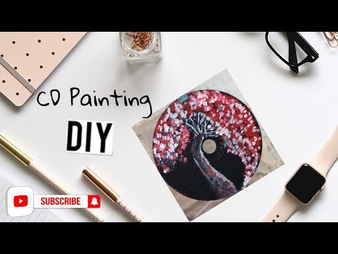 DIY | CD PAINTING - YouTube