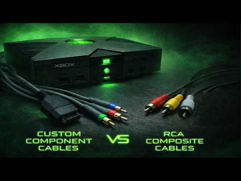 Custom Component Cables vs OEM Composite Cables for the OG XBOX - YouTube