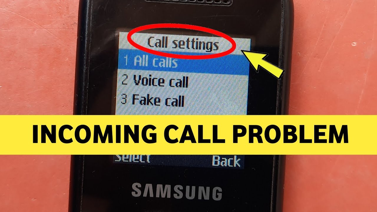 Incoming Call not Showing Samsung Keypad phone b110e, e1200, b310e ...