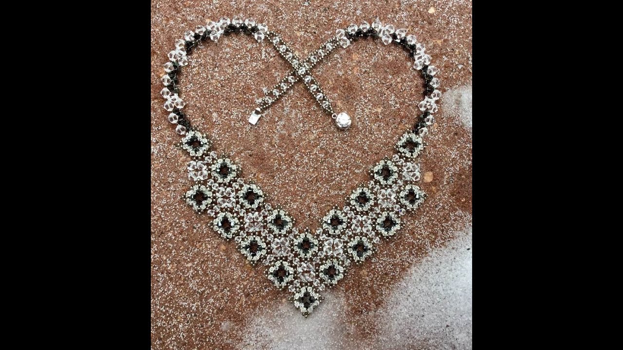 Crystal Lace Necklace Tutorial - YouTube
