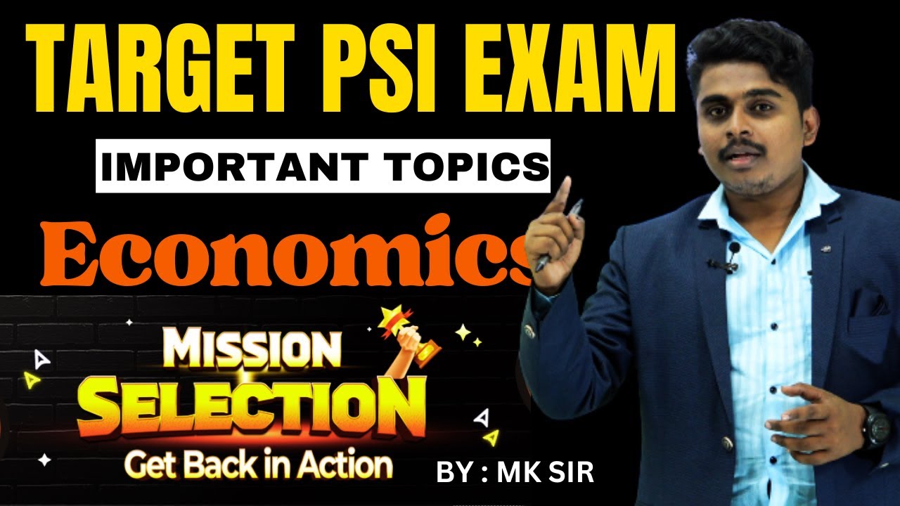 How To Prepare PSI Exam || Special Classes | Economics | IMP Questions ...
