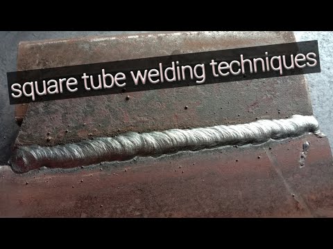 How to weld square Tubing// square pipe welding techniques - YouTube