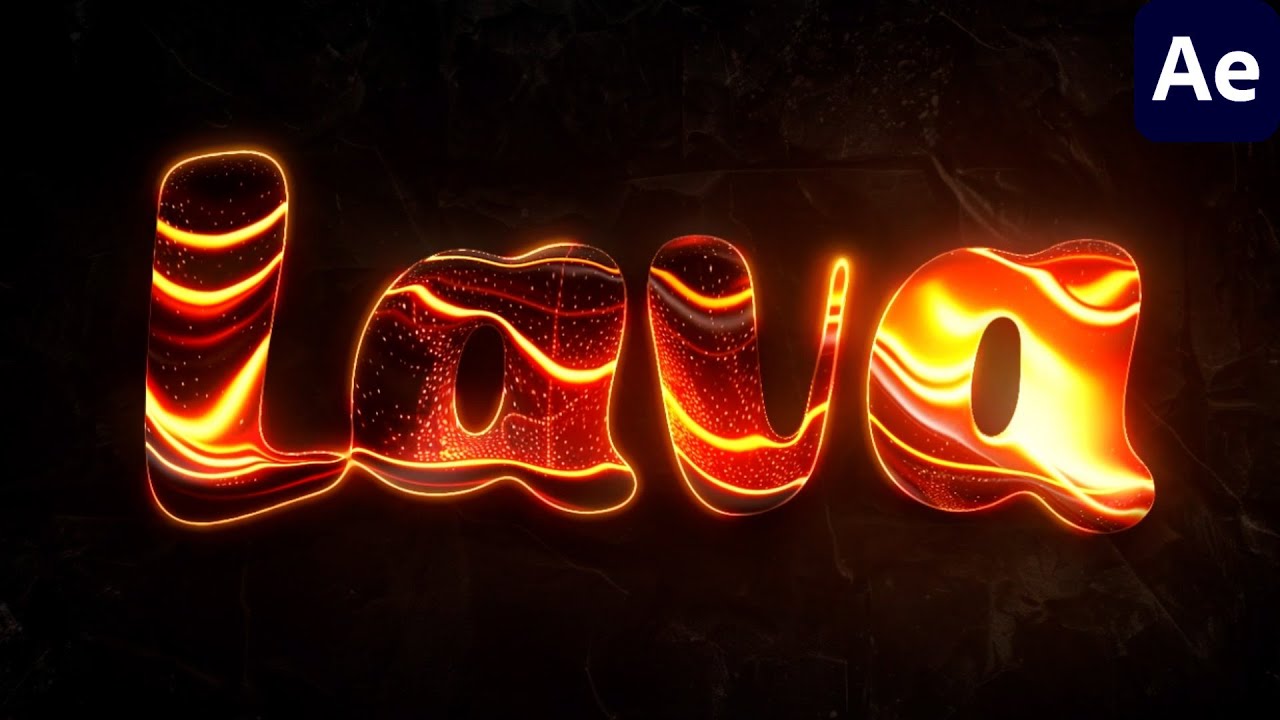 How to Create Melting Hot Lava Text and Logo VFX Animation Template ...