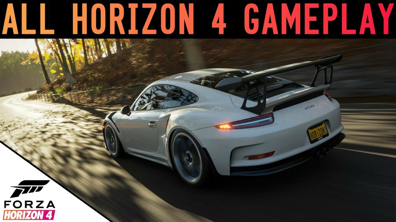 Forza Horizon 4 - ALL HORIZON 4 GAMEPLAY (Mclaren 720S, Porsche GT4, Senna, Horizon 4 VS Real ...