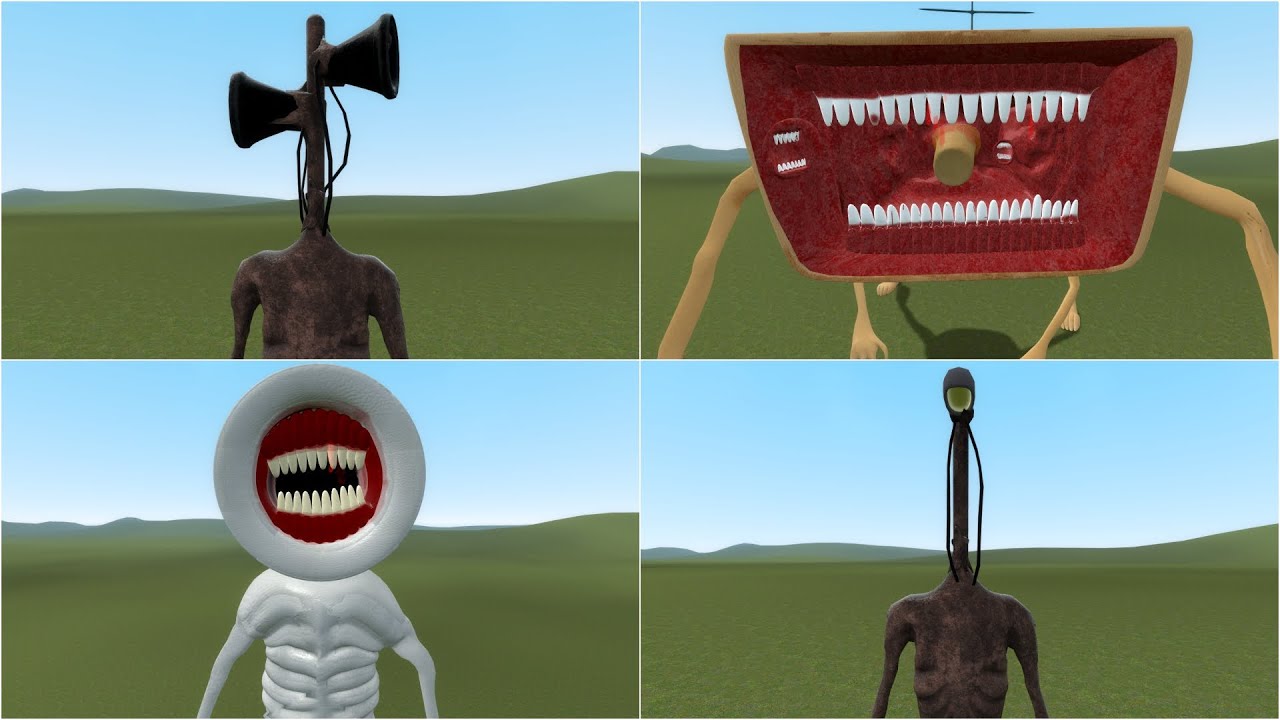 TREVOR HENDERSON COMPILATION: SIREN HEAD, MEGAHORN, MEGAPHONE, HEAD ...