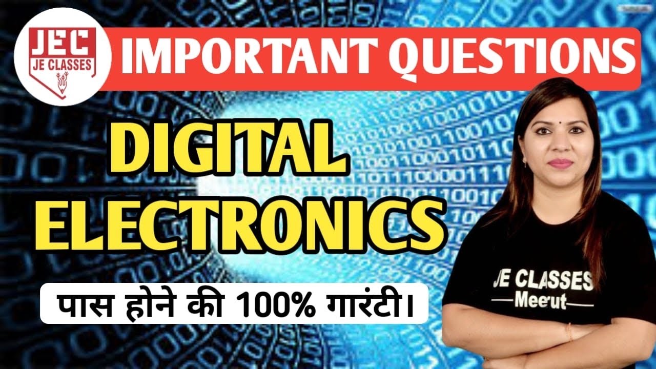 Digital Electronics || Important Question Class 3rd Sem | पेपर यही से ...