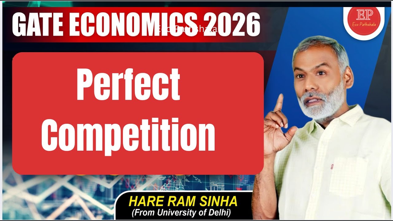 GATE Economics-2026 | Perfect Competition | Types of Question in GATE ...