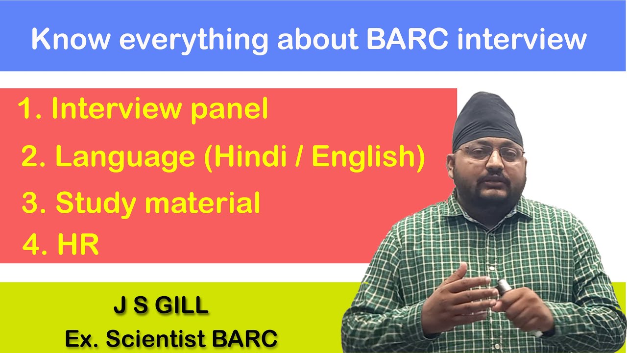 L2 || Know everything about BARC interview || BARC interview guidance program || J S GILL - YouTube