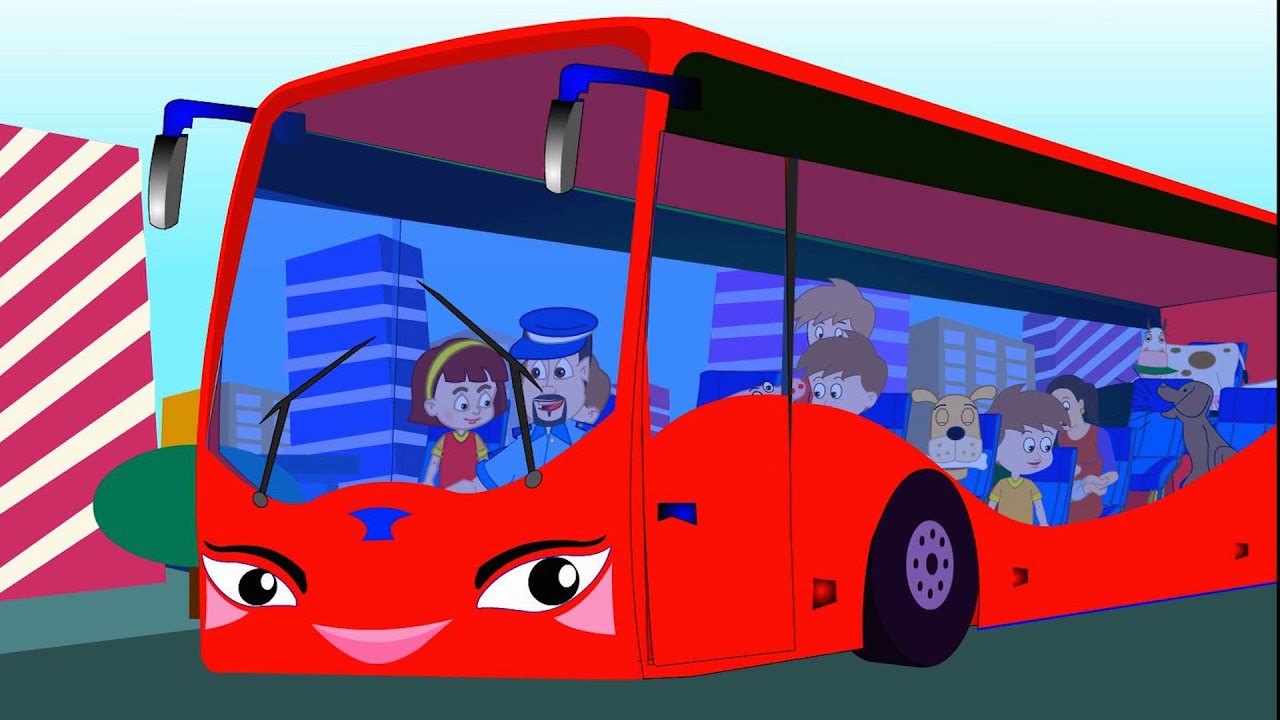 roda di bus | roda di bus berputar putar | wheels on the bus go round ...