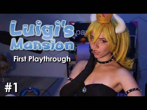 LUIGI METROIDVANIA??? | Luigi's Mansion #1 (Bowsette Cosplay)