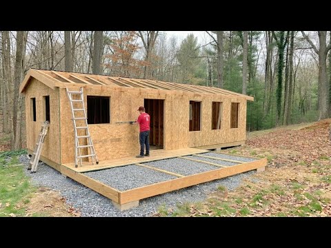 Man Builds an Amazing DIY Wood Shed in Backyard | Start to Finish @gino.varisano