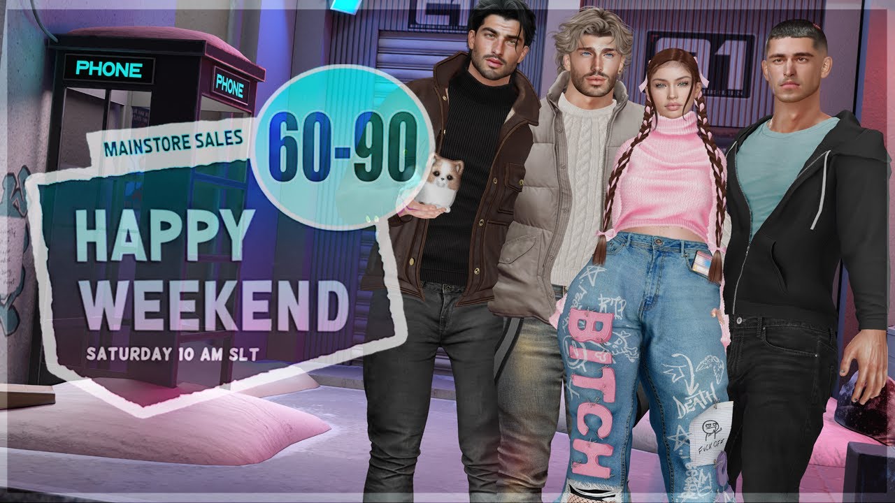 60-90L HAPPY WEEKEND SALE 11/22/2025 - Second Life - YouTube