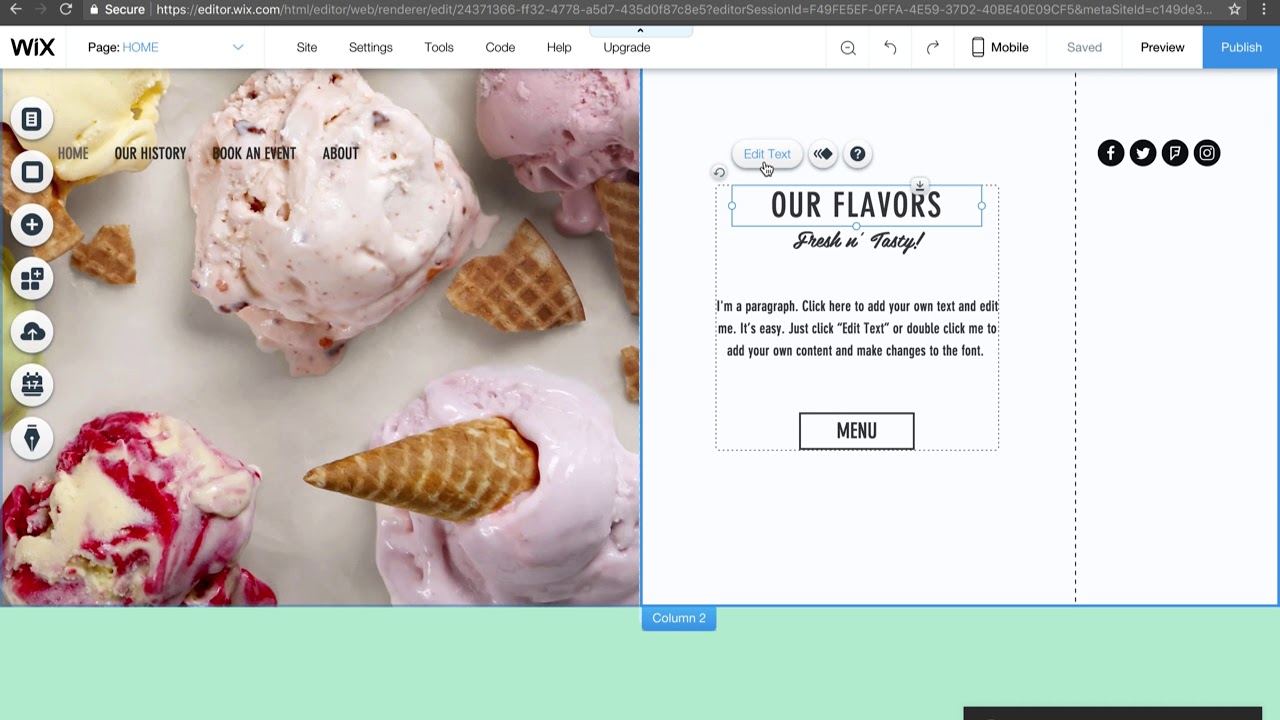 How To Edit Titles and Paragraphs Of Your Wix Website - YouTube
