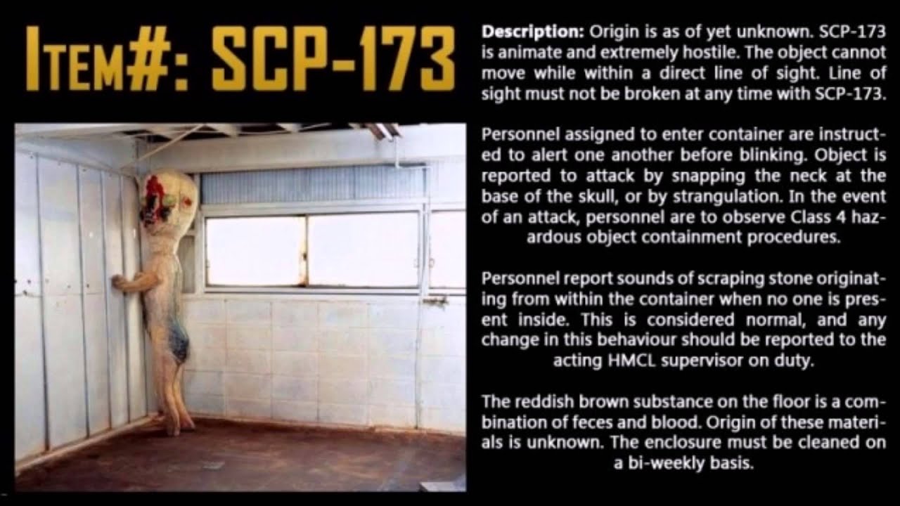 SCP-173: The Statue. - YouTube