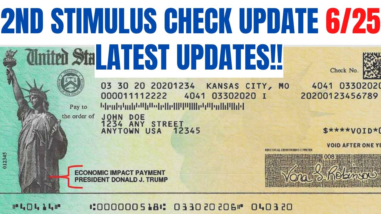 Second Stimulus Check Update| NEW $8000 Stimulus - YouTube